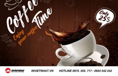 Banner quảng cáo cà phê in theo yêu cầu CHẤT LƯỢNG tại HCM