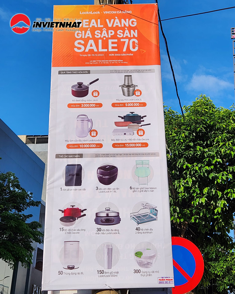 In băng rôn bandroll quảng cáo giá rẻ TPHCM, Lấy nhanh