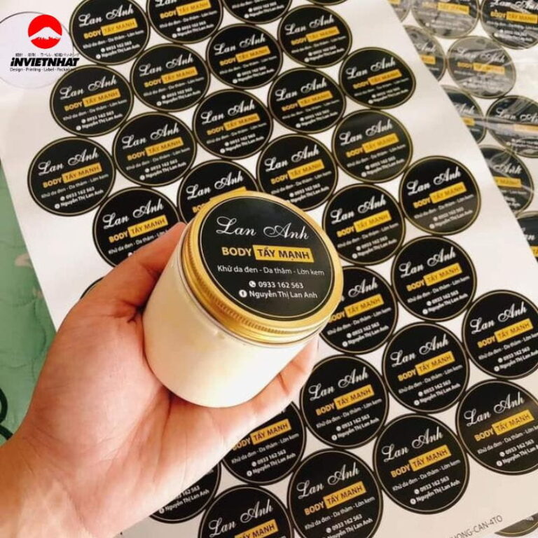 15+ Mẫu Tem Kem Body In Theo Yêu cầu GIÁ RẺ chất lượng
