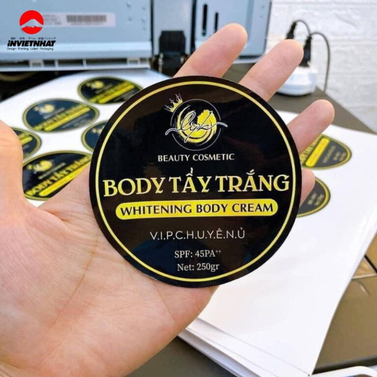 15+ Mẫu Tem Kem Body In Theo Yêu cầu GIÁ RẺ chất lượng