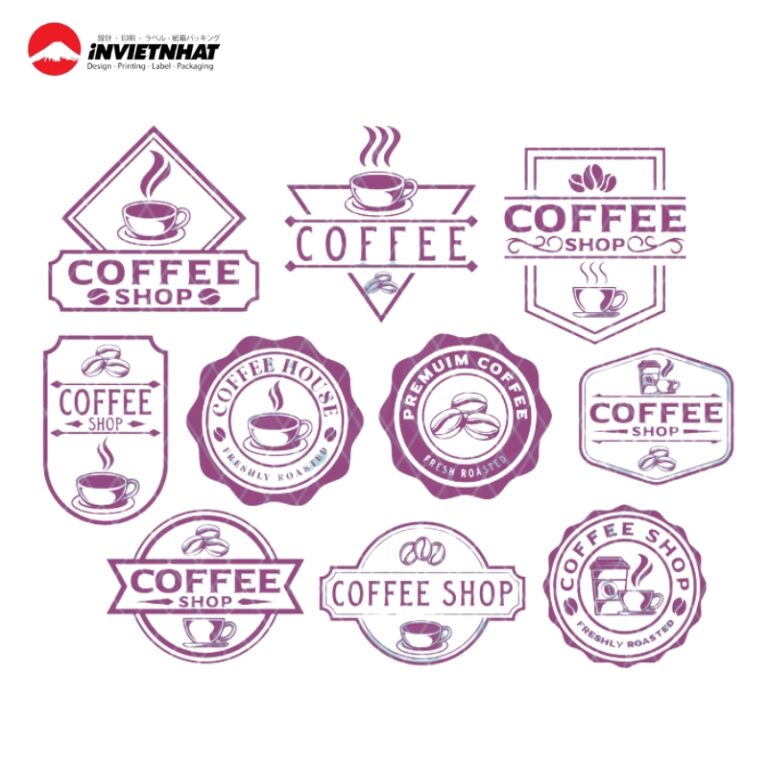 In tem nhãn cafe cho thương hiệu đẹp rẻ thu hút khách hàng