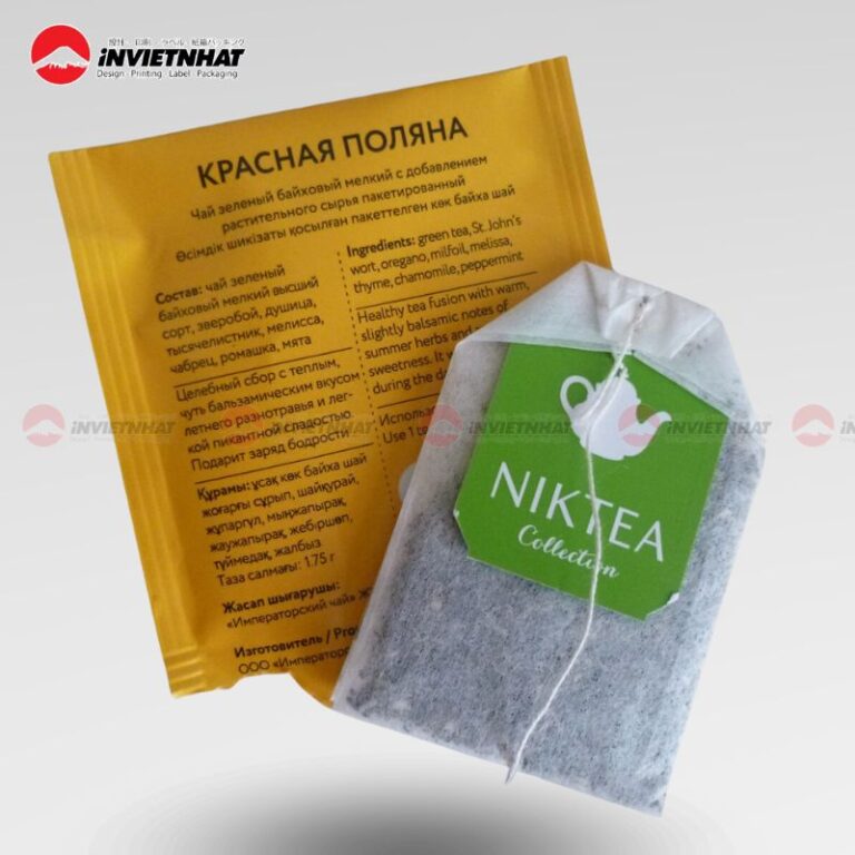 15+ Mẫu Tem Trà Túi Lọc Thiết Kế Đẹp An Toàn Thực Phẩm