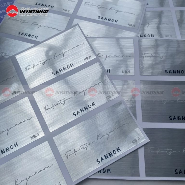 99+ Mẫu In Tem Dán Hộp Chất Liệu Chống Xước Bám Dính Tốt
