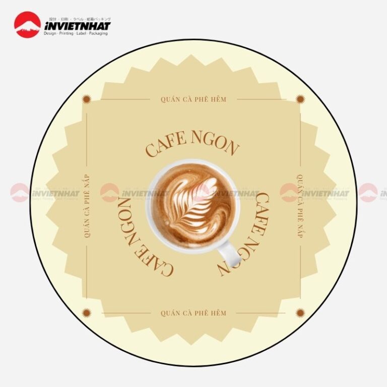 17+ Mẫu Tem Cafe Đẹp Giá Rẻ & Thu Hút Khách Hàng