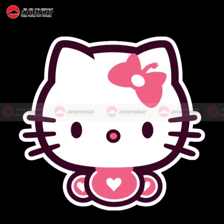 79+ Mẫu sticker Hello Kitty cute, bựa CHỐNG NƯỚC dán đẹp