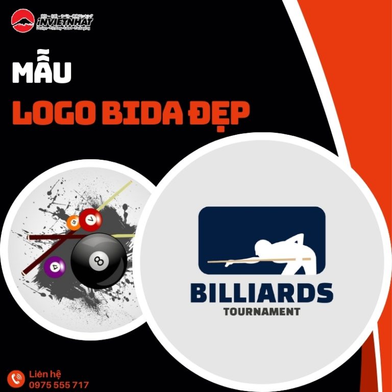 21+ Mẫu logo bida ĐẸP, thiết kế độc đáo, sáng tạo