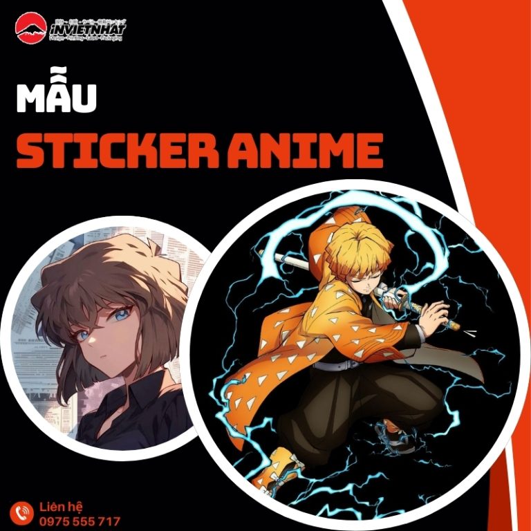99+ Mẫu sticker anime CUTE, hình dán ngầu và đẹp ấn tượng