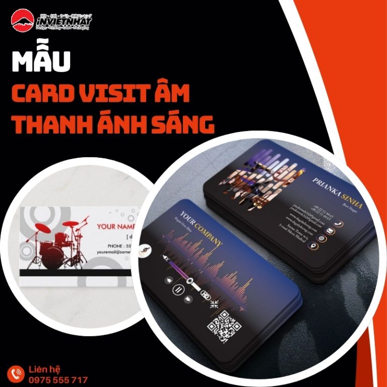 11+ Mẫu card visit âm thanh ánh sáng ĐẸP cho sân khấu