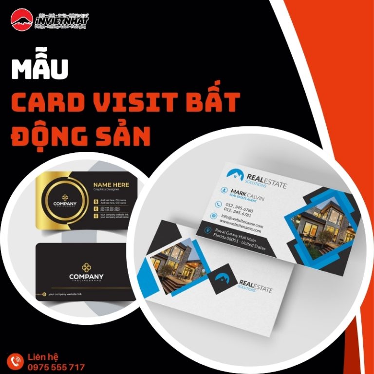 11+ Mẫu card visit bất động sản SANG TRỌNG, đa dạng dự án