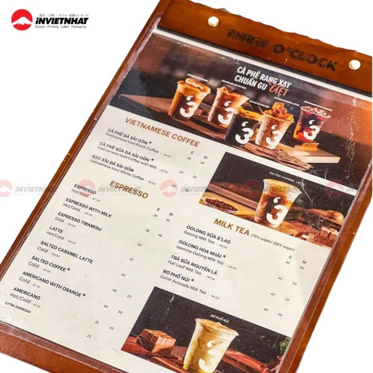 In menu quán cafe GIÁ RẺ | 15+ Mẫu ĐẸP